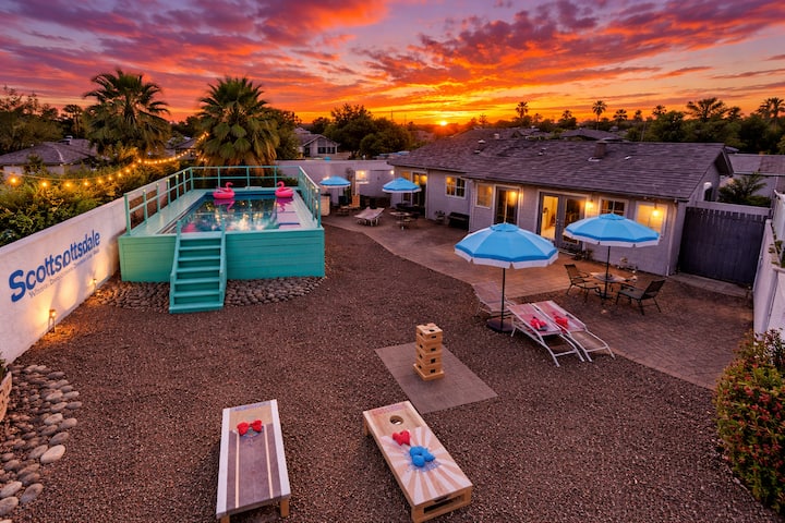 Old Town Resort | Pool, Game Room, Sleeps 12 - Scottsdale, AZ