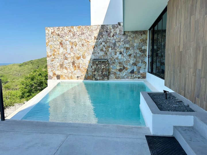 Ocean View Villa Canaria @Surf City+ac+wifi+pool - El Salvador
