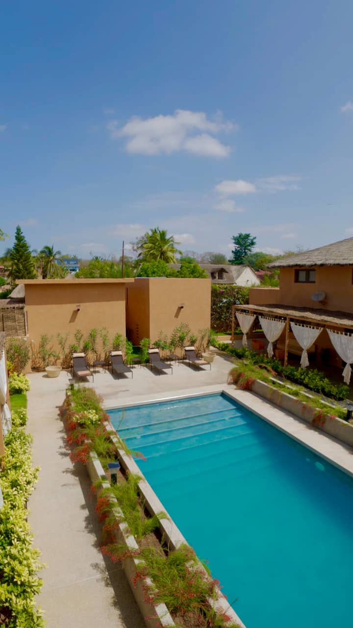 Sama Lodge-résidence Privée-14 Pers-piscine & Mer - Senegal
