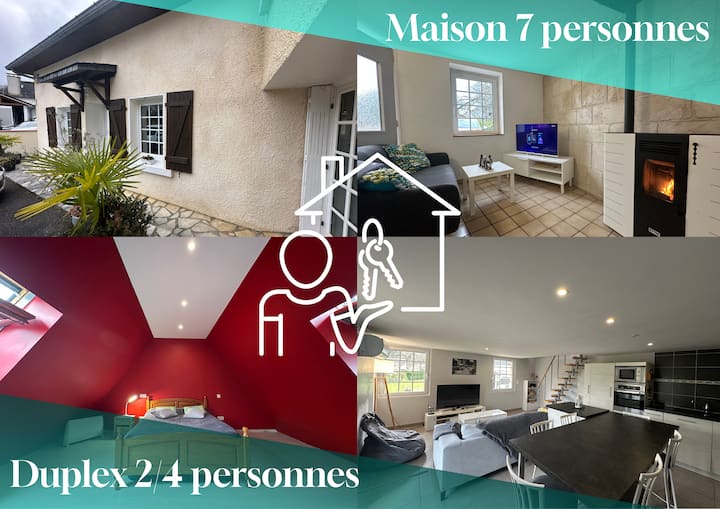 Ensemble De 2 Logements - 12 Personnes - 2 Sdb - Oloron-Sainte-Marie