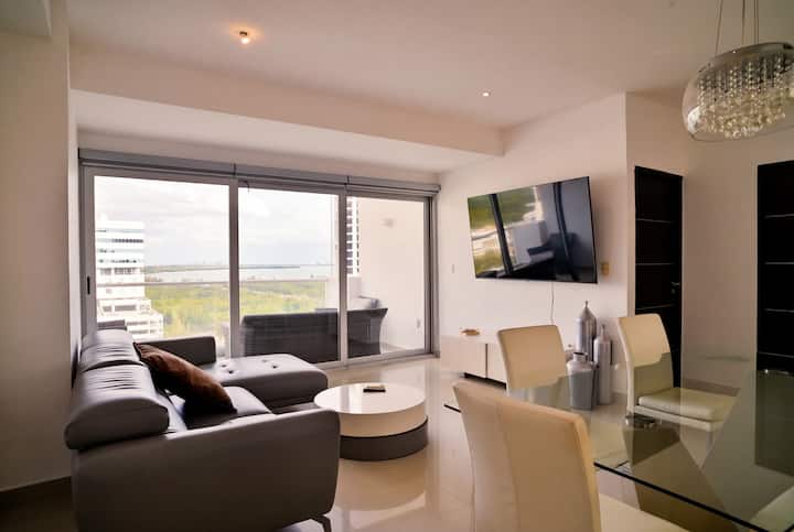 2 Bedroom Apartment With Pool & Tv In Torre Rio - Cancún