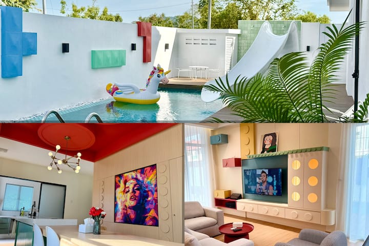 *New*private Pool+slide*lego Theme*bbq - Langkawi