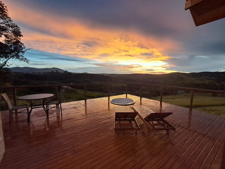 Chalé Colina De Atibaia: Vista • Ofurô • Banheira - Atibaia