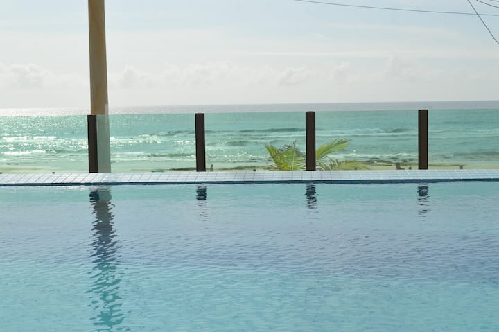 Apt Praia Do Flamengo Pé Na Areia Linda Vista Mar - Lauro de Freitas