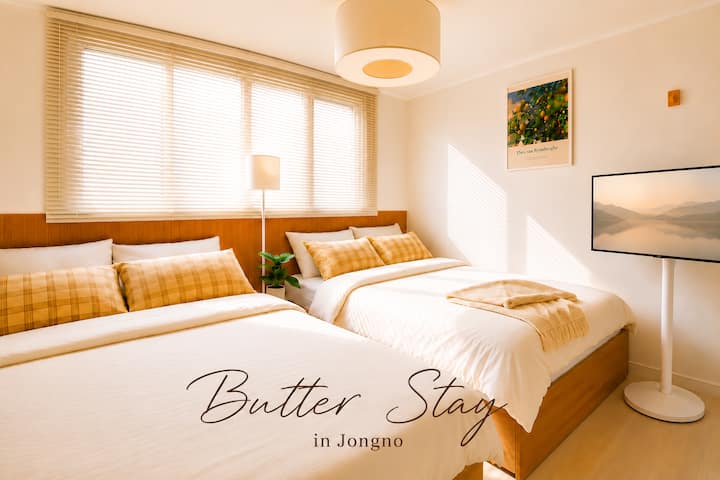 1 Stop To Gyeongbokgung/2 Br/3 Beds/free Luggage - Seoul