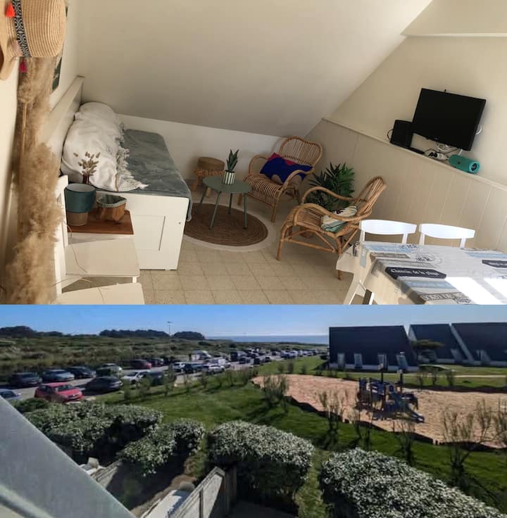 Maison4/8pers Face à La Plage Vue Océan Et Piscine - Guidel