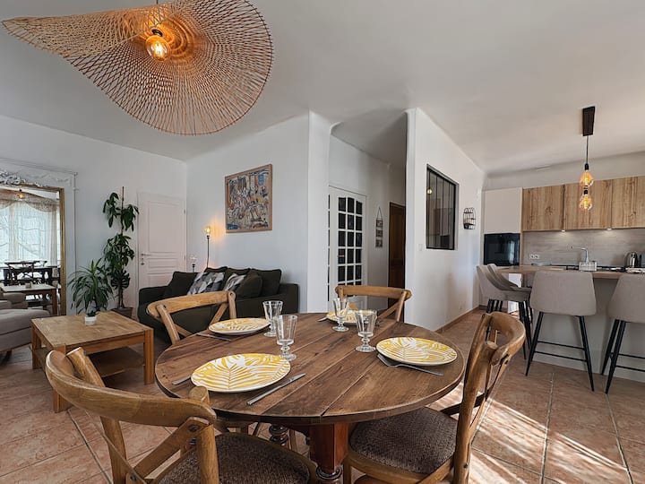 Plume De Douceur-grand T2-terrasse Privée-jacuzzi - Rognes