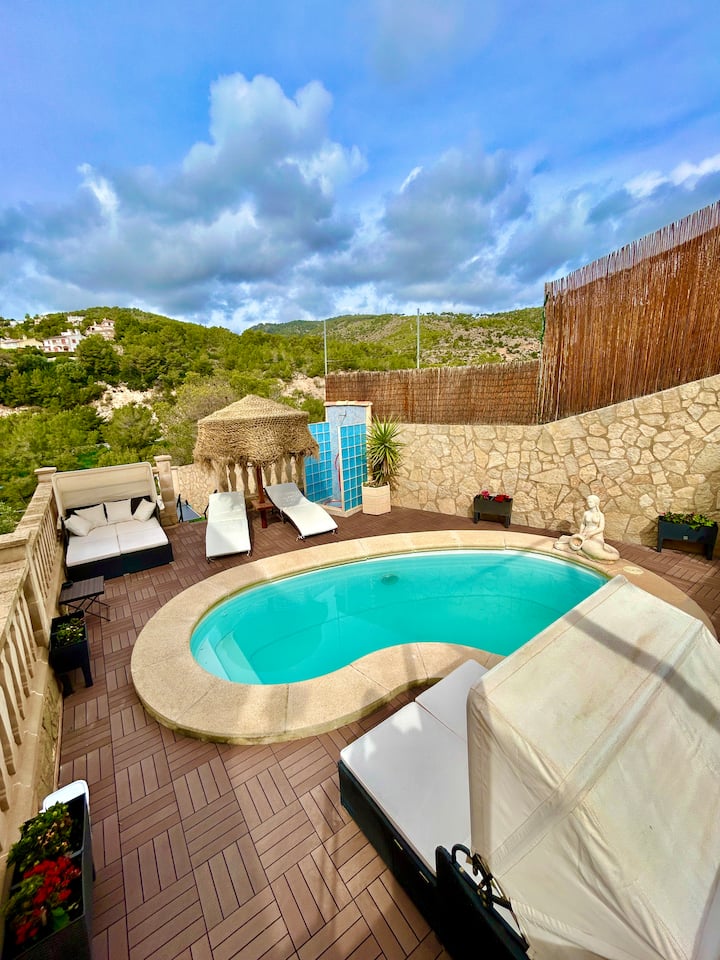 3 Rooms Flat Inside A Villa With Pool - Magaluf