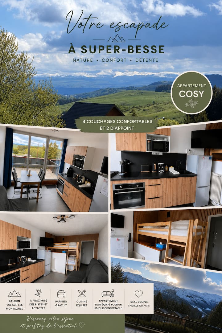 Studio 4-6 Pers. Proche
Pistes Centre Station - Lac Pavin