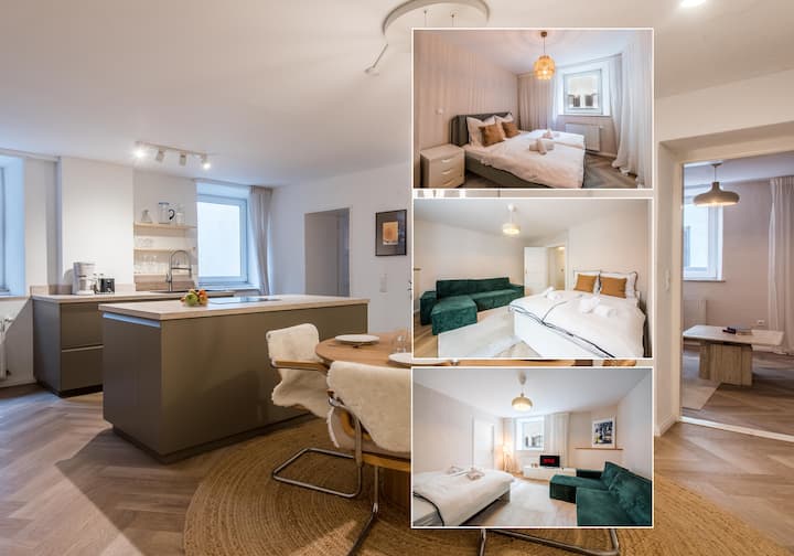 Modern Design Apartment-kitchen Island- In Oldtown - Augsbourg