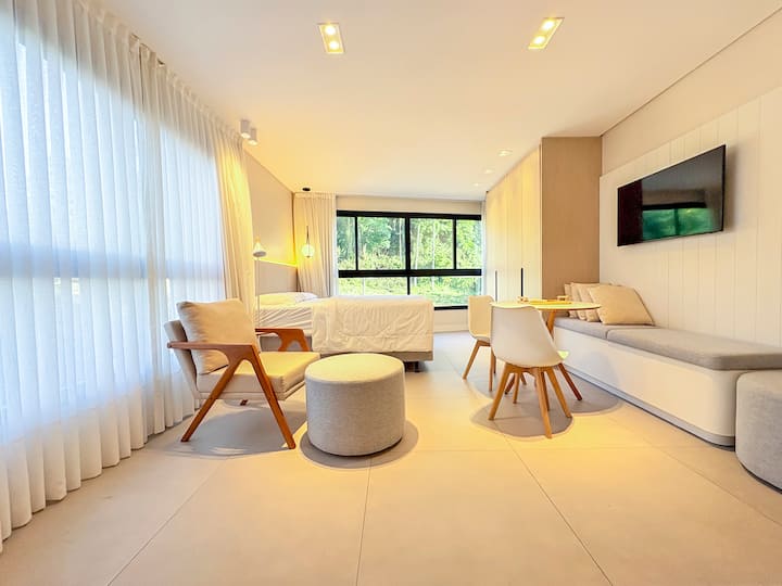 Loft 2p Vaga Piscina Ac 5min Pé Vila Germânica - Blumenau