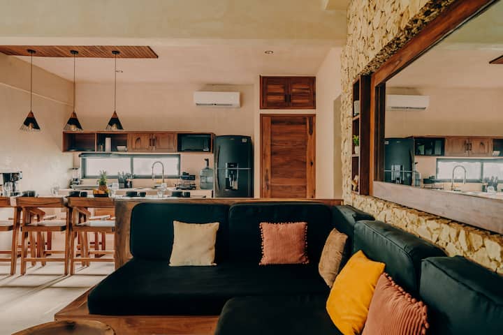 2 King Beds | 1 Min Walk To Lagoon | Selva Chic - Bacalar