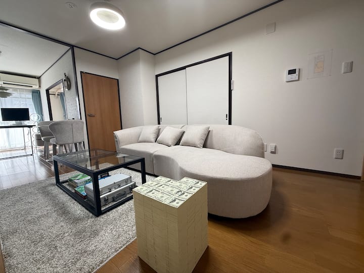 仕事と整う/Macモニター&キングベッド/近隣にジム・温泉・サウナ - Nagoya