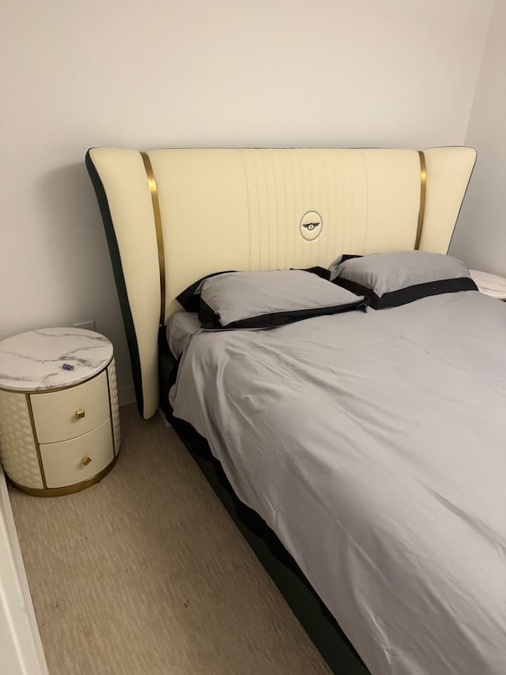 Modern Room & Bathroom In Luxury Basement Suite - Brooks