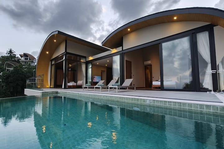 Villa Tenament 3br Modern With Infinity Pool - Koh Samui