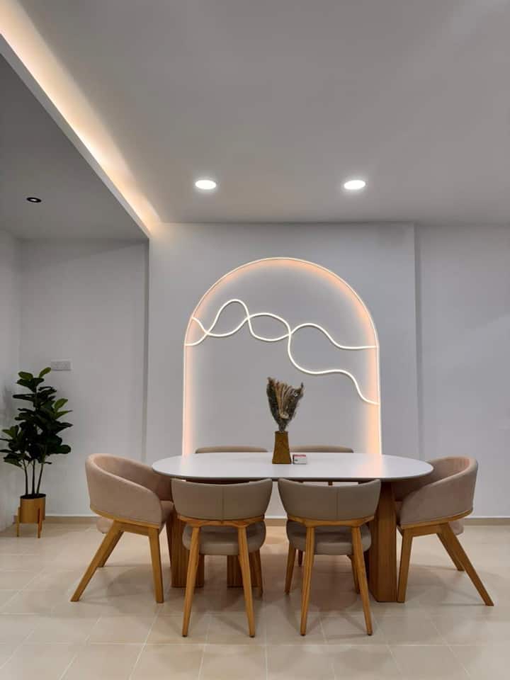 Modern Minimalist Cream-colored Themed Parit Raja - Parit Raja