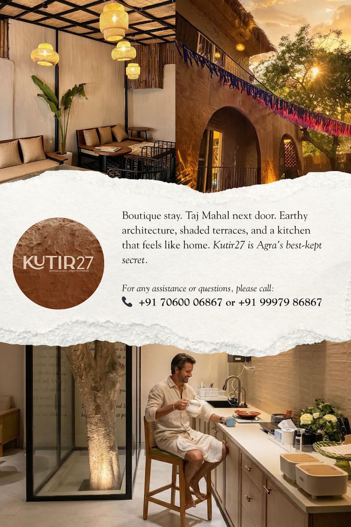Kutir 27 | 27 Steps From Western Gate - Taj Mahal - Agra