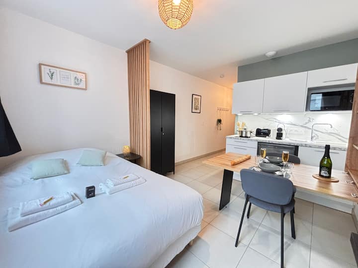 Le Rainssant Studio Cocooning En Rdc Au Centre - Reims