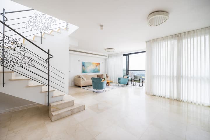 Penthouse Prestige Luxe 5 Ch & Jacuzzi Au Shuk - Jerusalem