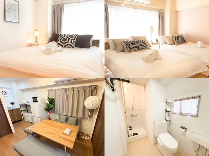 栖舍|池袋2ldk|2张单人床+1张双人床|可住4人|36 ㎡|201 - Ikebukuro