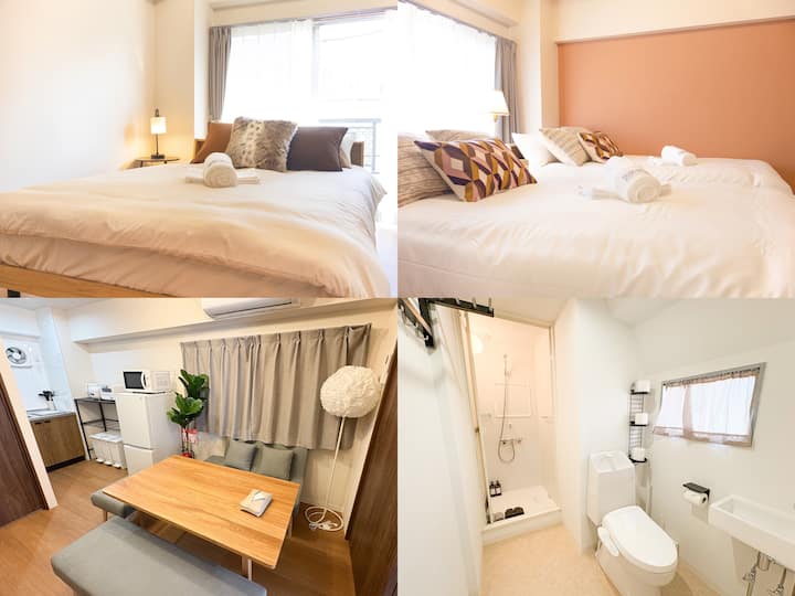 栖舍|池袋2ldk|2张单人床+1张双人床|可住4人|36 ㎡|301 - Ikebukuro