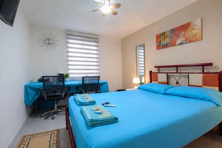 Casa Azul Turquesa/habitación "A" - Córdoba