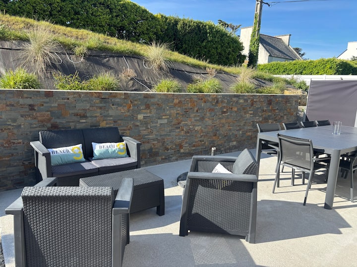 Maison Bord De Mer, Plage à Pieds, 10 Couchages - Plage des Amiets