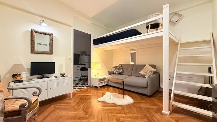 Carré D’or Studio Chic 2–4 Pers à 2 Min De La Mer - Nice