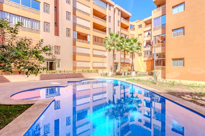 Appartement Contemporain Spacieux Avec Piscines - Marrakesh