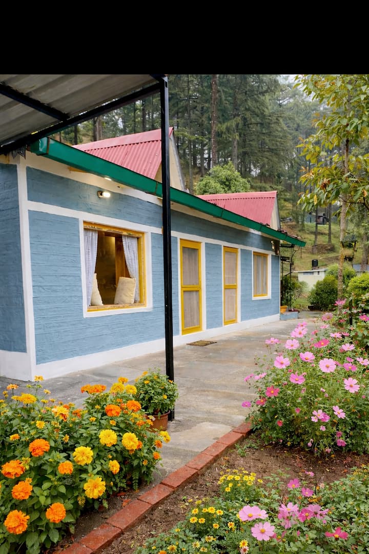 Peak & Pine Cottage With Panoramic Himalaya View - Almora