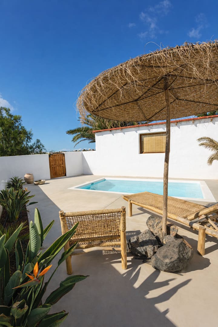 La Cabana - Heated Pool And Walk To Lajares - El Cotillo