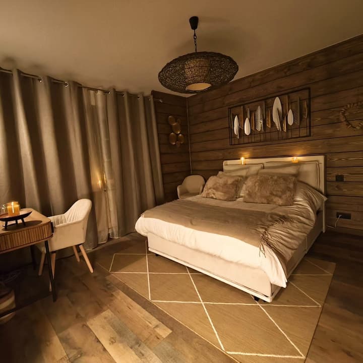 Chambre Romantique Eden - Spa Privatif - Sarrebourg