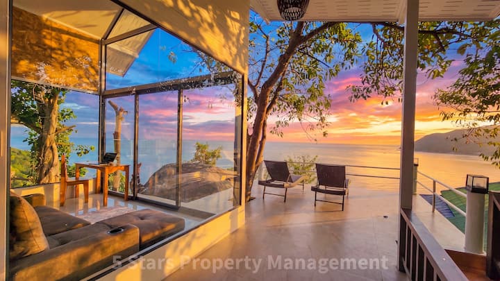 Bird's Nest. 180° Sunrise. 5 Min Beach. 250mb Wifi - Ko Pha Ngan