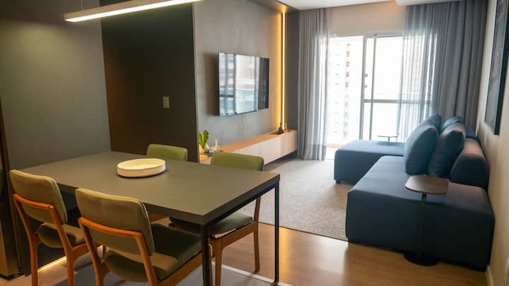 Best Of Palhano - 1 Suíte + 1 Quarto - Londrina