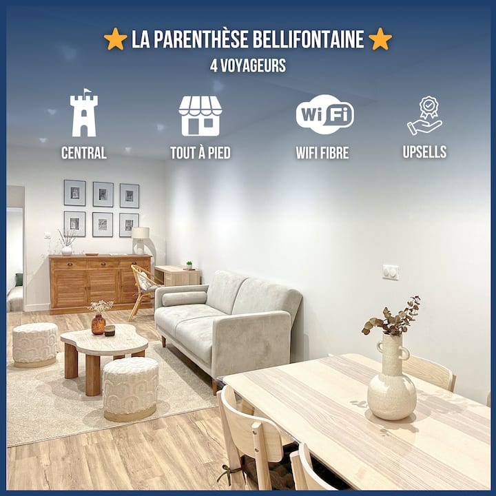 Spacieux T3 Lumineux- Hyper Centre- Insead - Fontainebleau