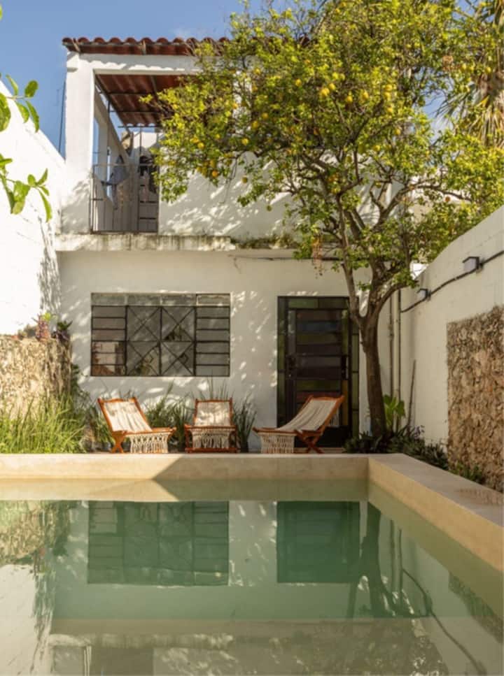 Lu´um Colonial House | Pool | Rooftop | Downtown - Yucatan, Mexico
