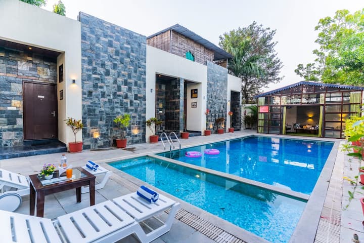 Casa Tree Farm 4bhk Villa By Bookmyvillas - Udaipur