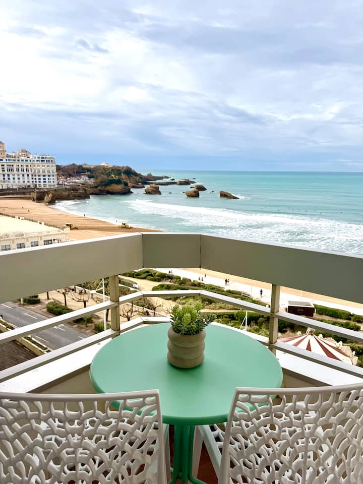 City Center - Balcony With Sea View - Steps Beach - Anglet