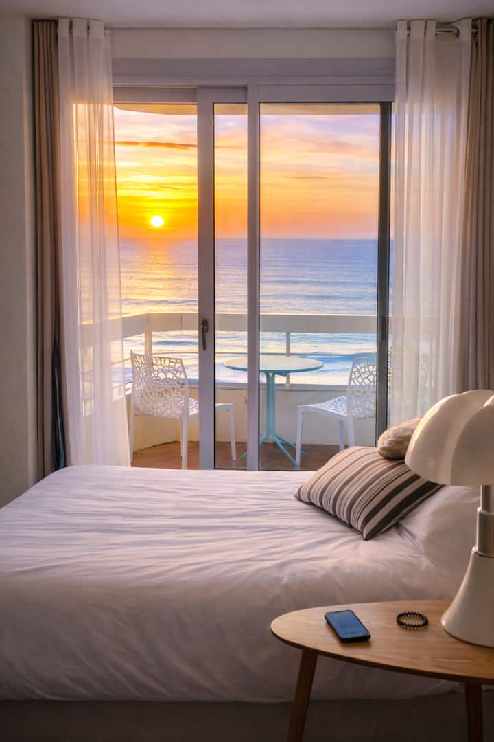 Vue Mer Panoramique – Balcon & Plage à 30m - Biarritz