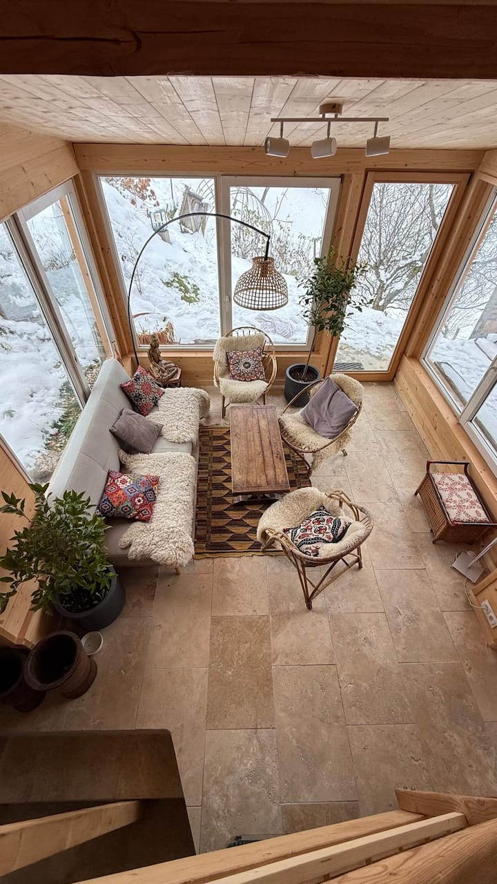 Chalet 10-(12)pers,vue Mt Blanc,sauna &Home-cinéma - Albertville