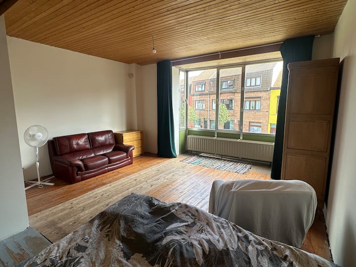 Grote, Lichtrijke Kamer In Huis Met Tuin - Gand