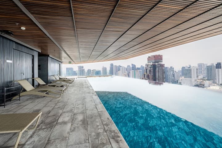 High-floor 1br · Sky Pool · Thonglor-ekamai - بانكوك