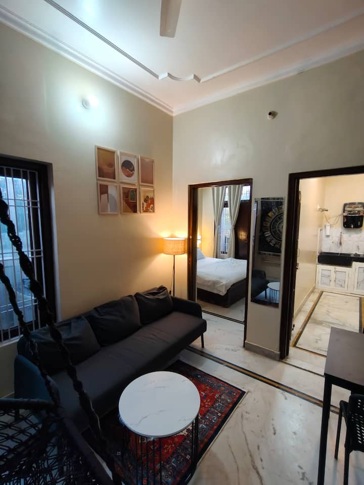Park View 1bhk | Fully Loaded | Peaceful Stay | Ev - Jaipur
