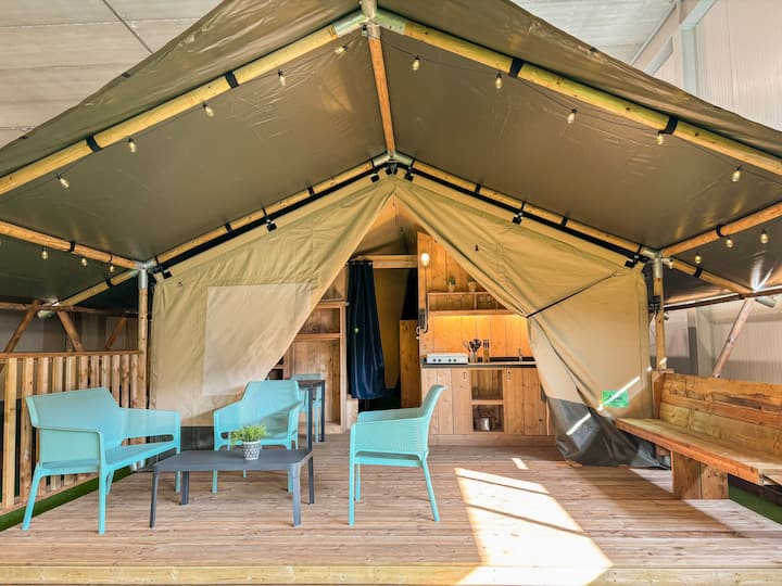 Camping San Lanaco - Tente Safari 6p Salle De Bain - Maastricht
