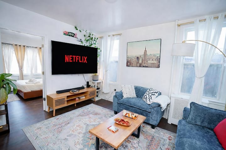 New Stylish & Bright Stay| Free Parking|15 Min Nyc - Jersey City, NJ