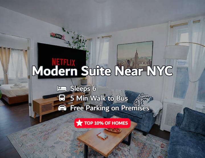 Stylish & Bright Stay | Free Parking | 15m To Nyc - East Rutherford, NJ