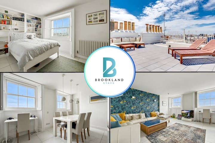 Relaxing 3br Penthouse W/ Private Rooftop - イギリス ブライトン