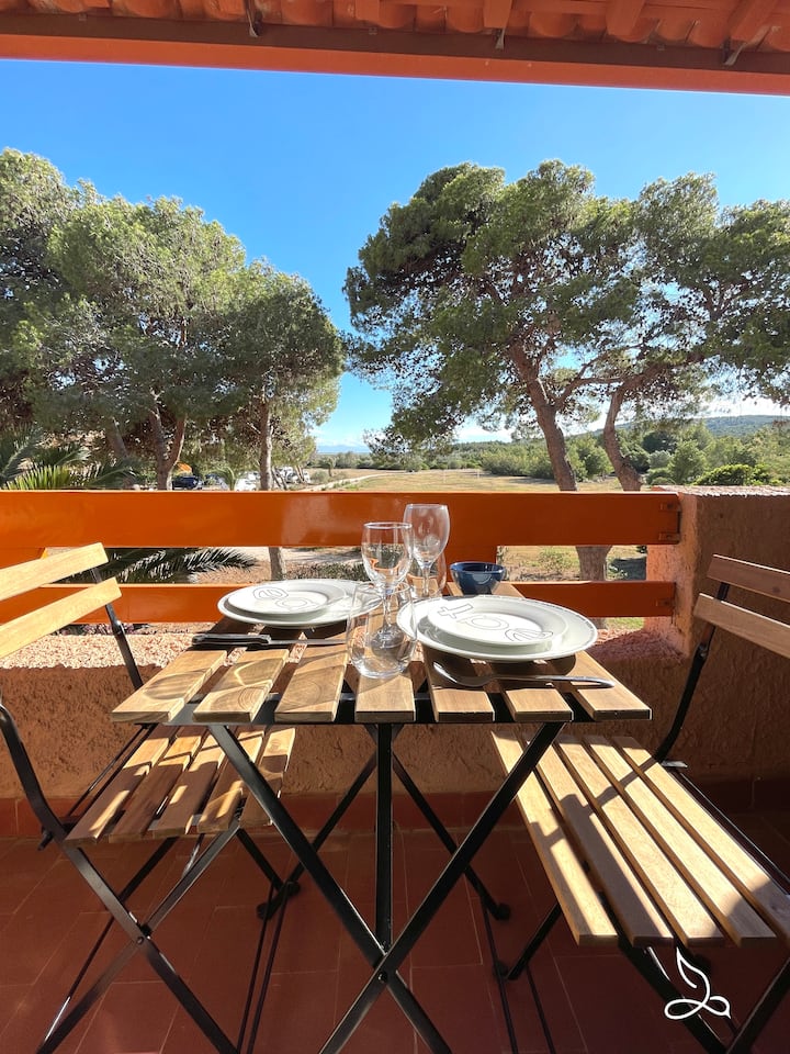 Vue Nature｜studio Cosy Avec Piscine Proche Leucate - Fitou