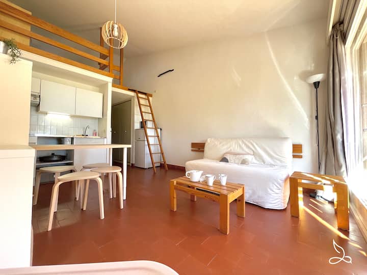 Vue Nature｜studio Cosy Avec Piscine Proche Leucate - Étang de Leucate