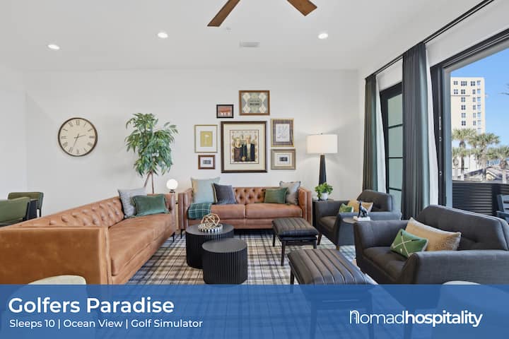 Be A Nomad | Jax Beach Golf Home | Sleeps 10 - Atlantic Beach, FL
